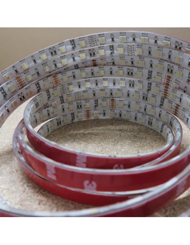 RGB+Cool White LED Strip | 5 meter roll | 24V | 14.4W/m | IP54/65 | CRI80