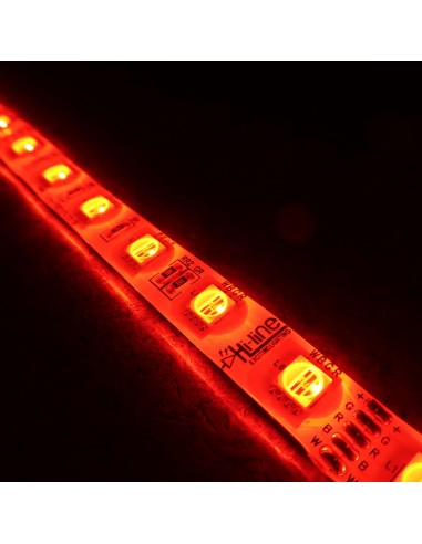 RGB+Cool White LED Strip | 5 meter roll | 24V | 14.4W/m | IP54/65 | CRI80