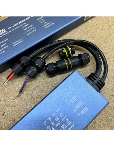 Hi-Line Lighting IP68 3-Pin Connector & Protection Box 5-8mm